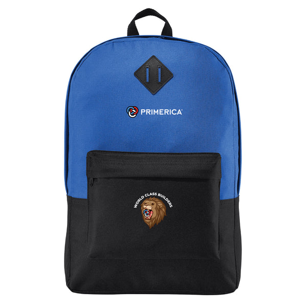 World Class Builders Retro Backpack Royal/Black – Primerica Store