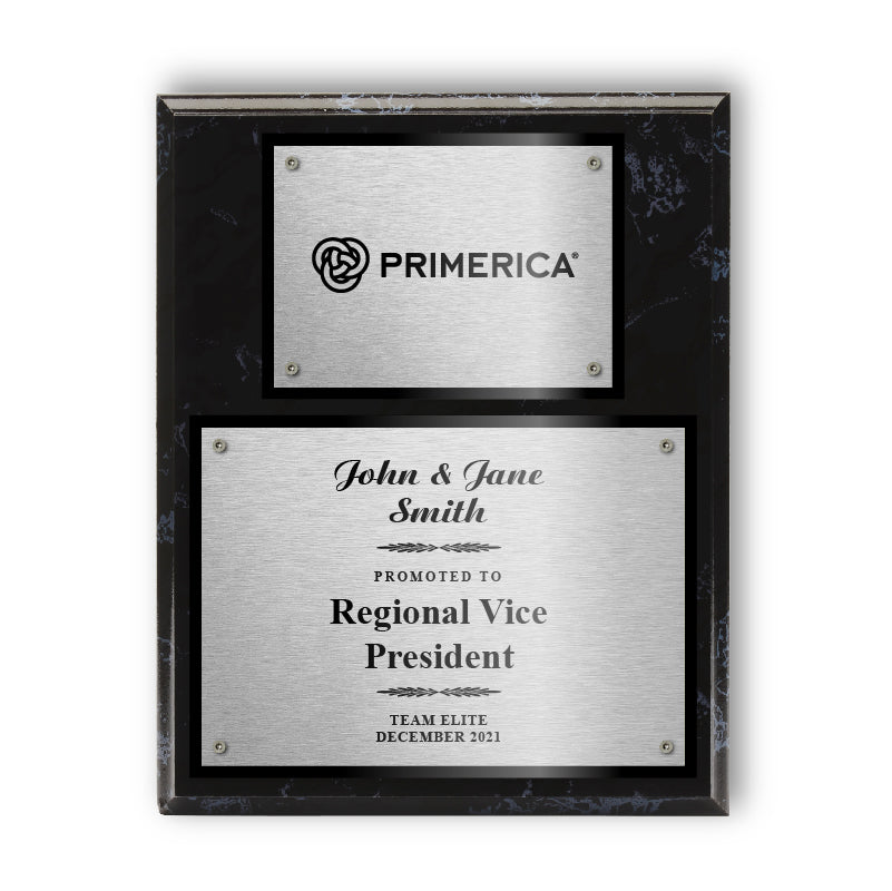 Classic Sublimated Plaque on Black Marble Board – Primerica Store